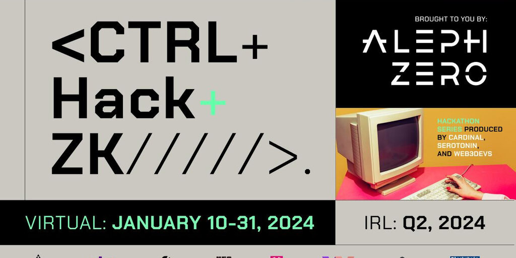 Major Partners to Join the Upcoming Aleph Zero CTRL+Hack+ZK Hackathon ...